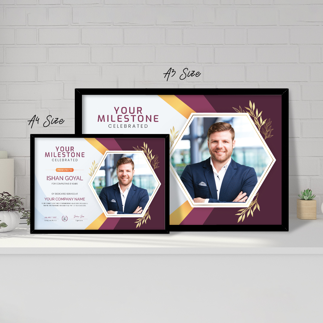 Milestone Celebration Certificate - Jhakaas Items