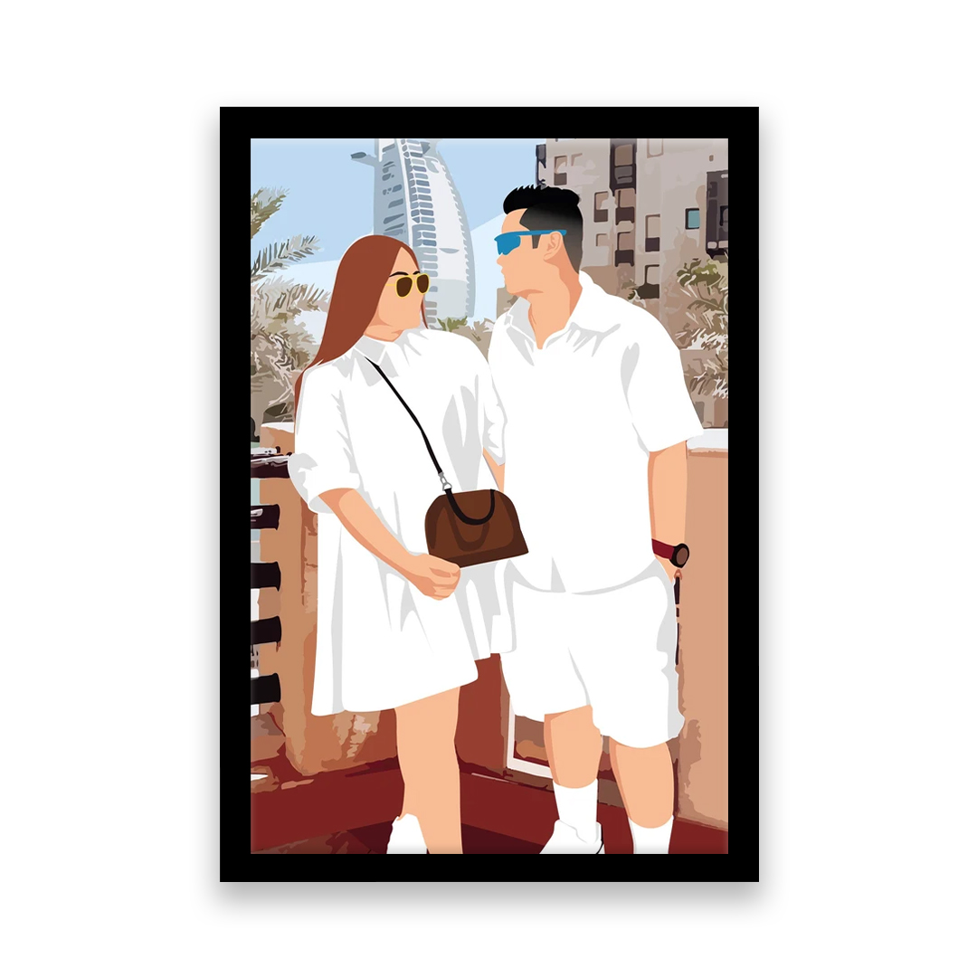 Portrait Background Art Frame - Jhakaas Items