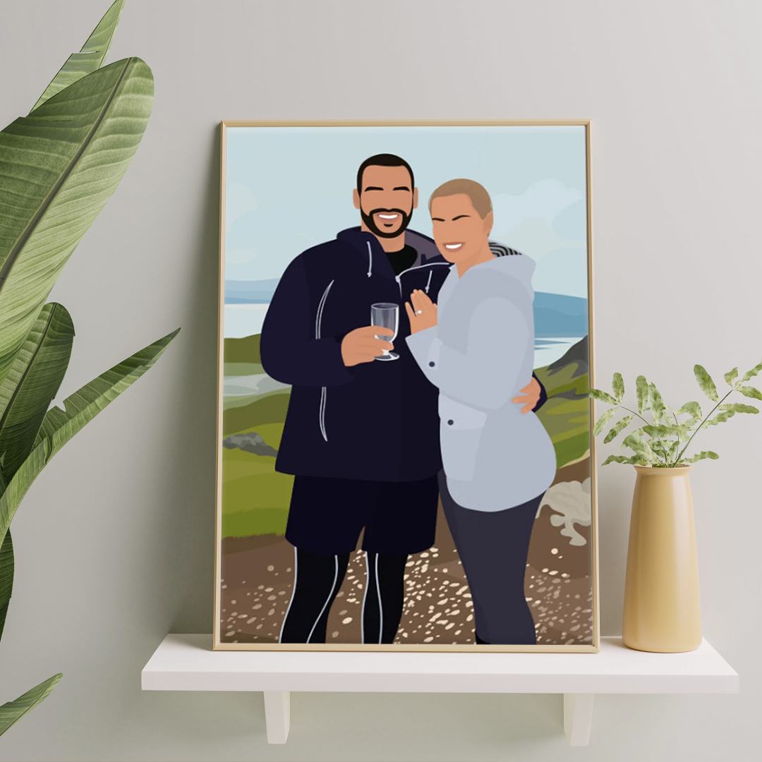 Portrait Background Art Frame - Jhakaas Items
