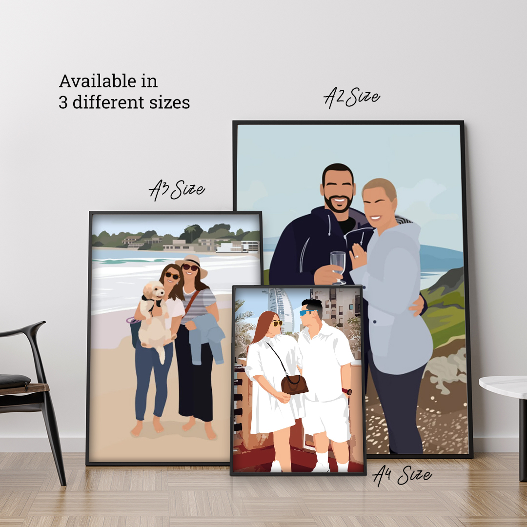 Portrait Background Art Frame - Jhakaas Items