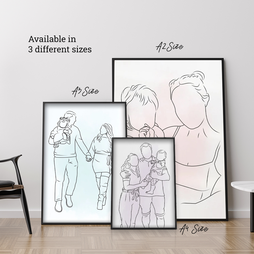 Watercolor Patch Art Frame - Jhakaas Items