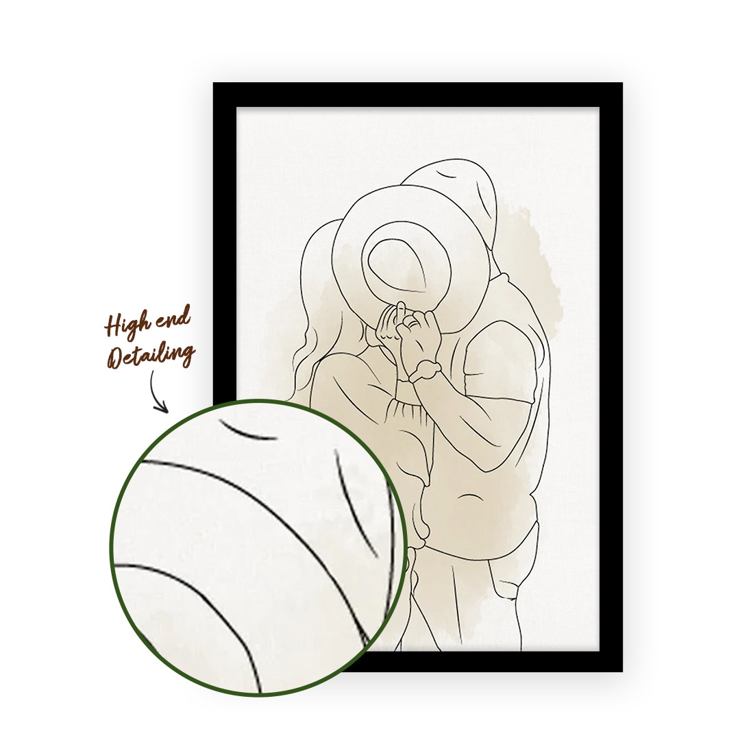 Watercolor Patch Art Frame - Jhakaas Items